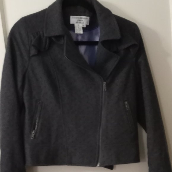 Helene Berman | Jackets & Coats | Helene Berman London Wool Blend Moto ...